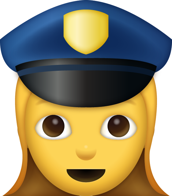 Girl Police Emoji [free Download Ios Emojis] Clipart - Full Size ...