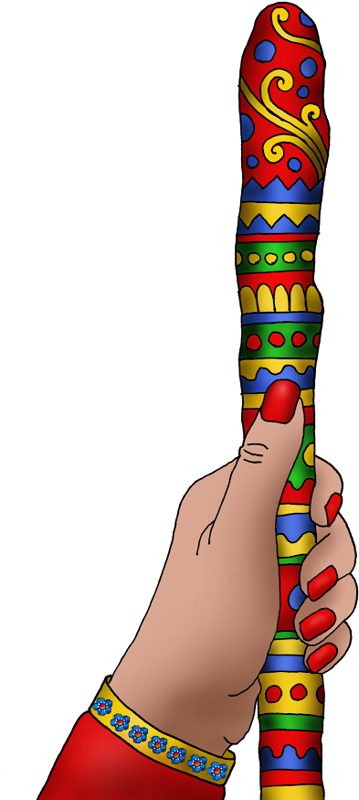 Talking Stick Illustration By Viveca Lammers Clipart - Full Size ...