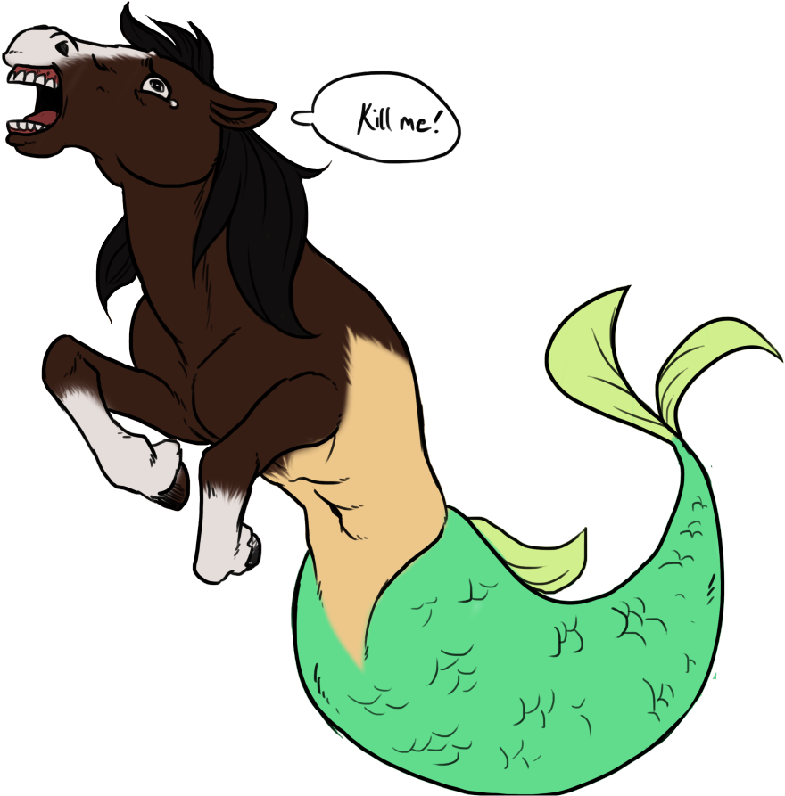 Half Mermaid/ Half Centaur ” I Think I Might Have Clipart - Full Size ...