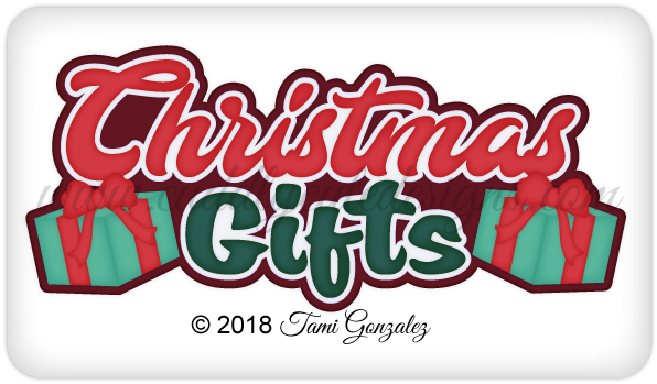 Christmas Gifts Title Clipart - Full Size Clipart (#2489279) - PinClipart
