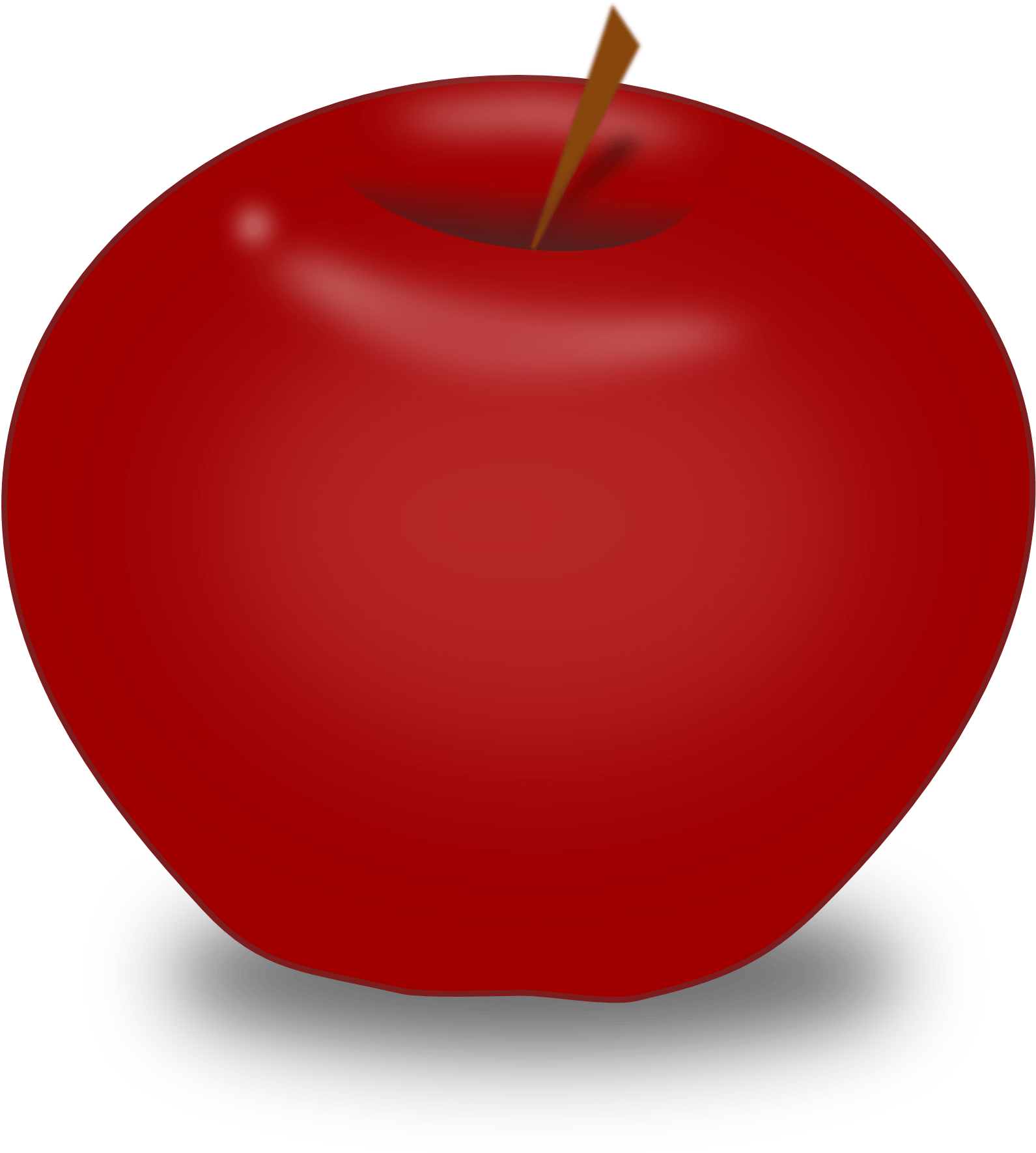 Red Apple Clip Art Transparent - Png Download - Full Size Clipart ...