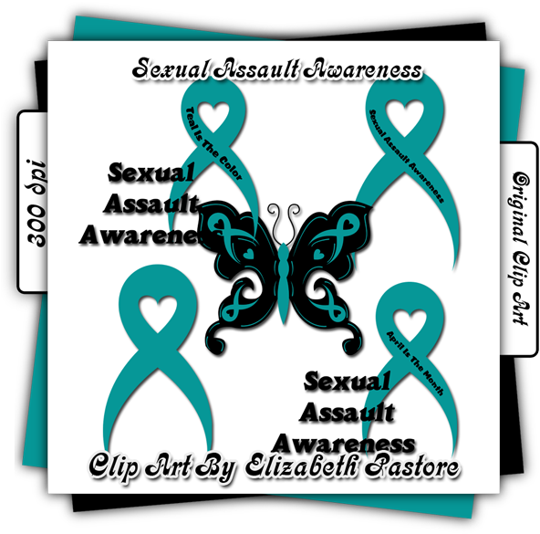 Sexual Assault Awareness Clip Art - Awareness Ribbon - Png Download ...