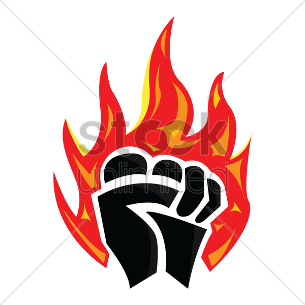 Fist With Flames Clipart - Full Size Clipart (#252547) - PinClipart
