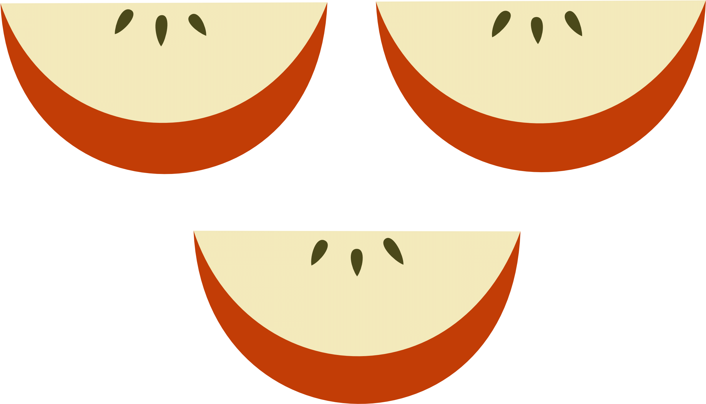 Clip Transparent Download Apple Slices Clipart - Mlp Apple Slice Cutie ...