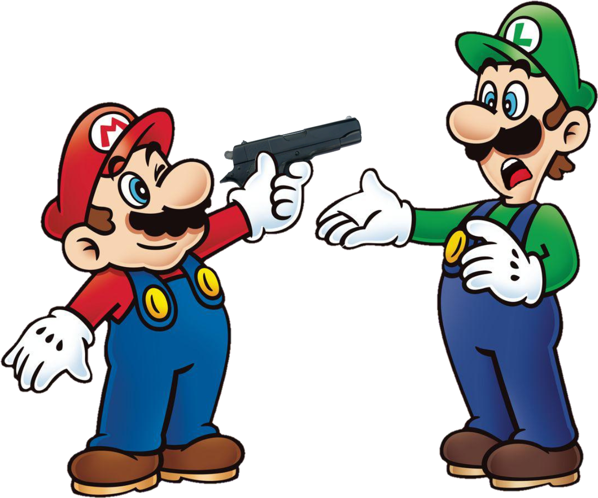 "just A Give Me The Gun, Mario Clipart - Full Size Clipart (#2505507 ...