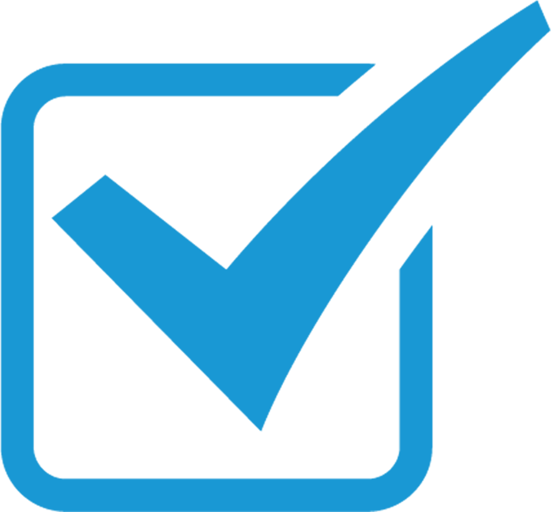 Blue Checkmark Clipart - Full Size Clipart (#2508396) - PinClipart