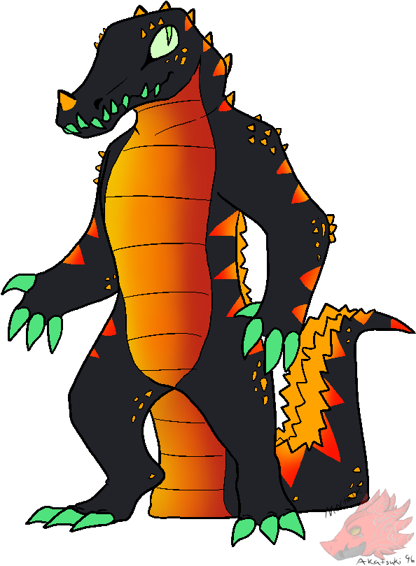 Fire Croc Ref By Clipart - Full Size Clipart (#2526536) - PinClipart