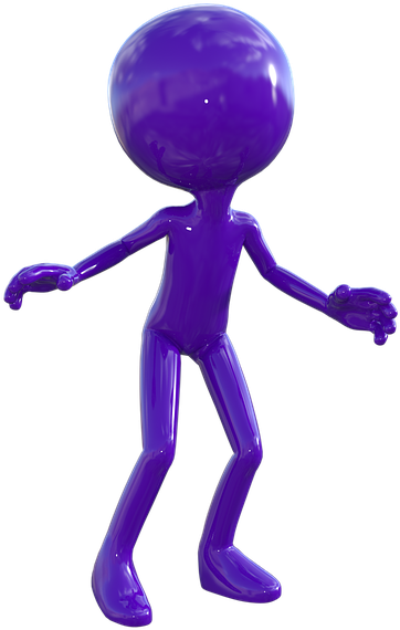 Careful, Watch Out, Attention, Caution, Purple Man, Clipart - Full Size ...