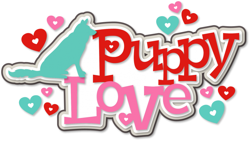 Puppy Love Phrase Clipart - Full Size Clipart (#2528665) - PinClipart