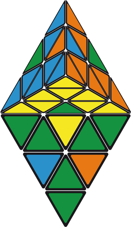 Pretty Patterns Pyraminx Clipart - Full Size Clipart (#2534866 ...