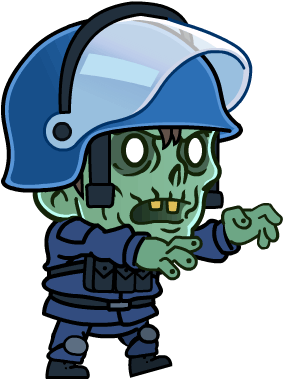Riot Zombie Clipart - Full Size Clipart (#2541976) - PinClipart