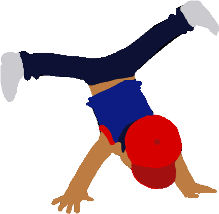 Breakdance Sticker Clipart - Full Size Clipart (#2553109) - PinClipart