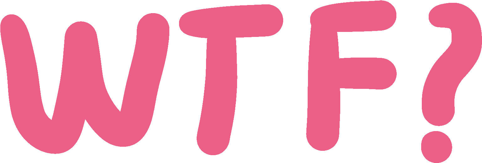 Wtf Sticker By Lyona Clipart - Full Size Clipart (#2555377) - PinClipart