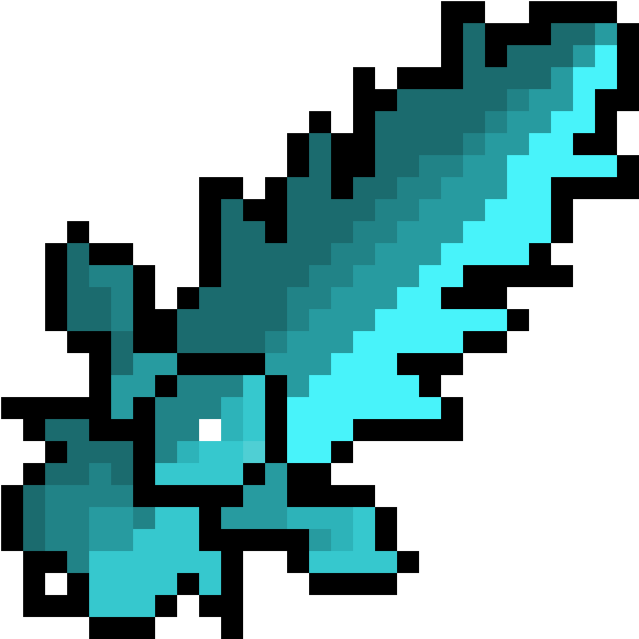 Diamond Sword Clipart - Full Size Clipart (#2563282) - PinClipart