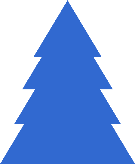 This Is An Animation Of A Blue Christmas Tree In The Clipart - Full ...