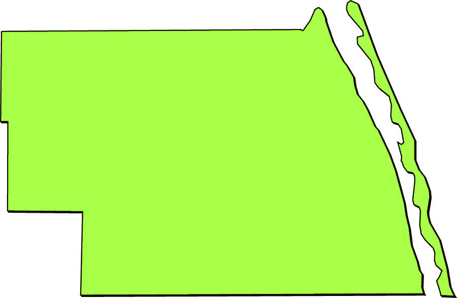 Indian River County, "clipart" Style Maps In - Png Download - Full Size ...