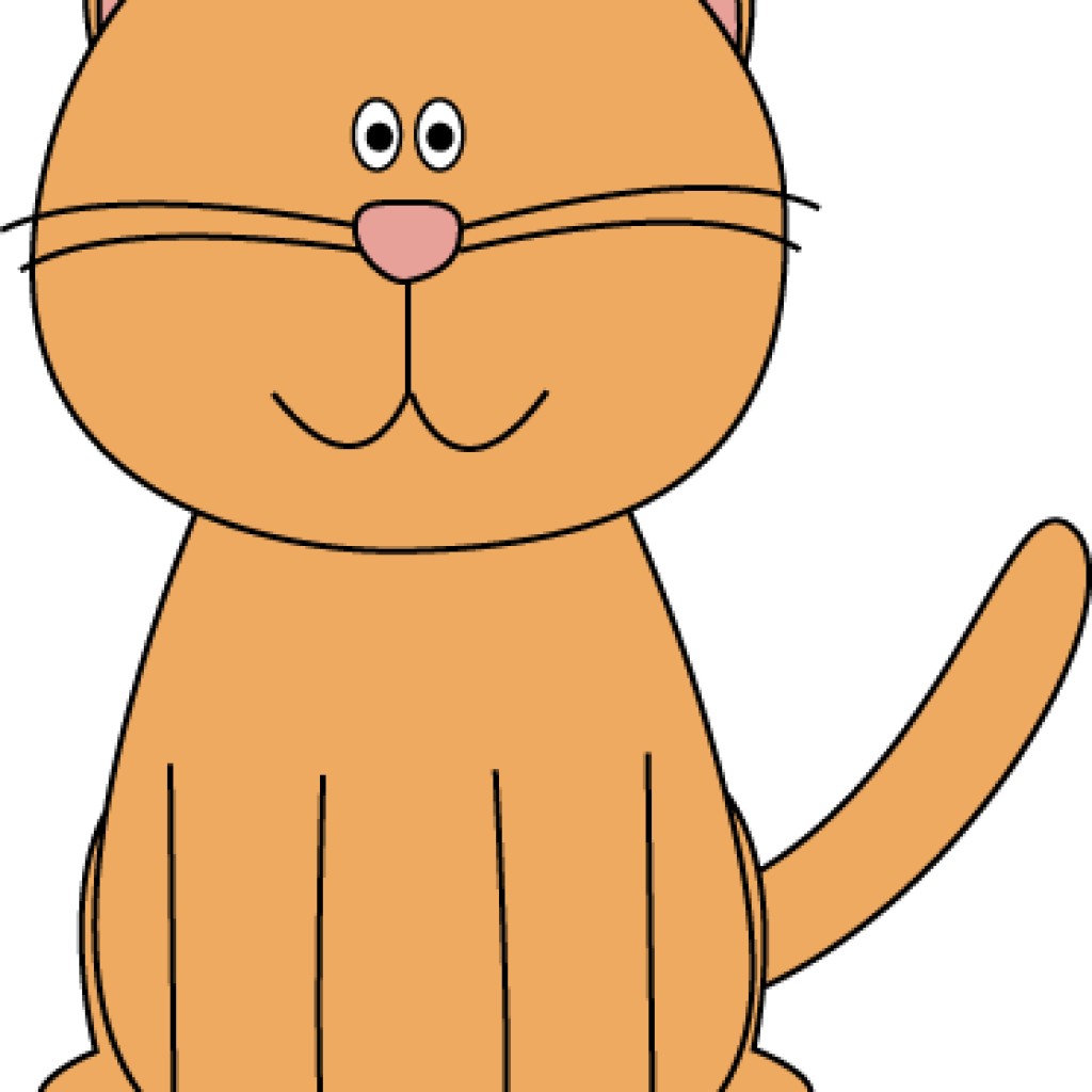 Orange Cat Clipart Orange Cat Sitting Clipart School - Png Download ...