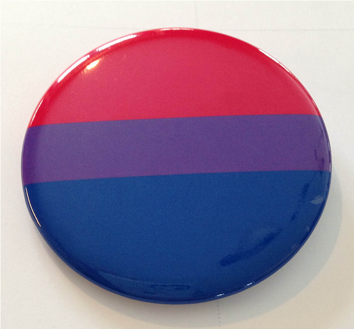 Rep Your Bisexual Pride With This Shiny Pin Clipart - Full Size Clipart ...