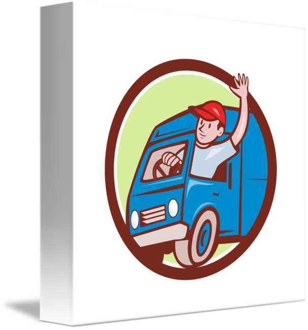 Driving Clipart Driver Van - Png Download - Full Size Clipart (#2595109 ...