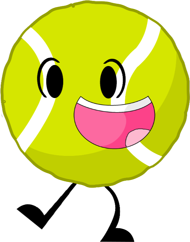 Tennis Ball Clipart Animated - Bfb Tennis Ball Asset - Png Download ...