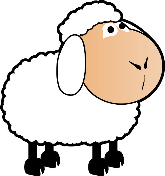 Shy Sheep Cliparts - Png Download - Full Size Clipart (#266321 ...