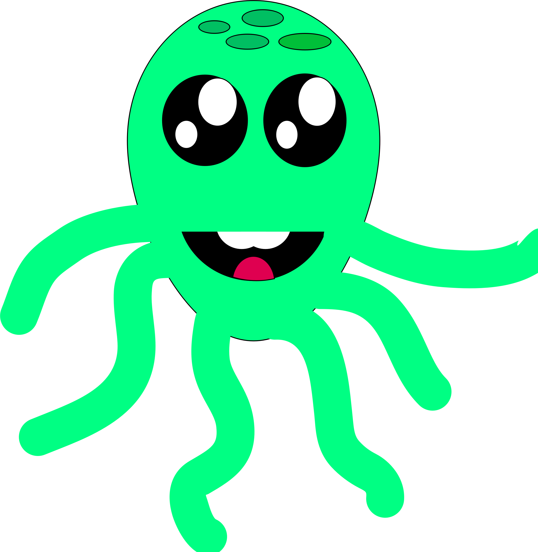 Octopus Drawing Computer Icons Emoticon Smiley Clipart - Full Size ...