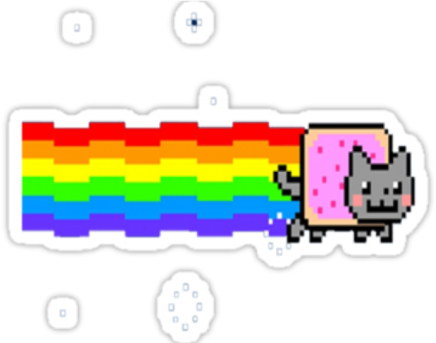 Nyan Cat Clipart Transparent Background - Png Download - Full Size ...