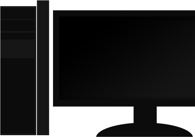 Monitor Clipart Simple Computer - Png Download - Full Size Clipart ...