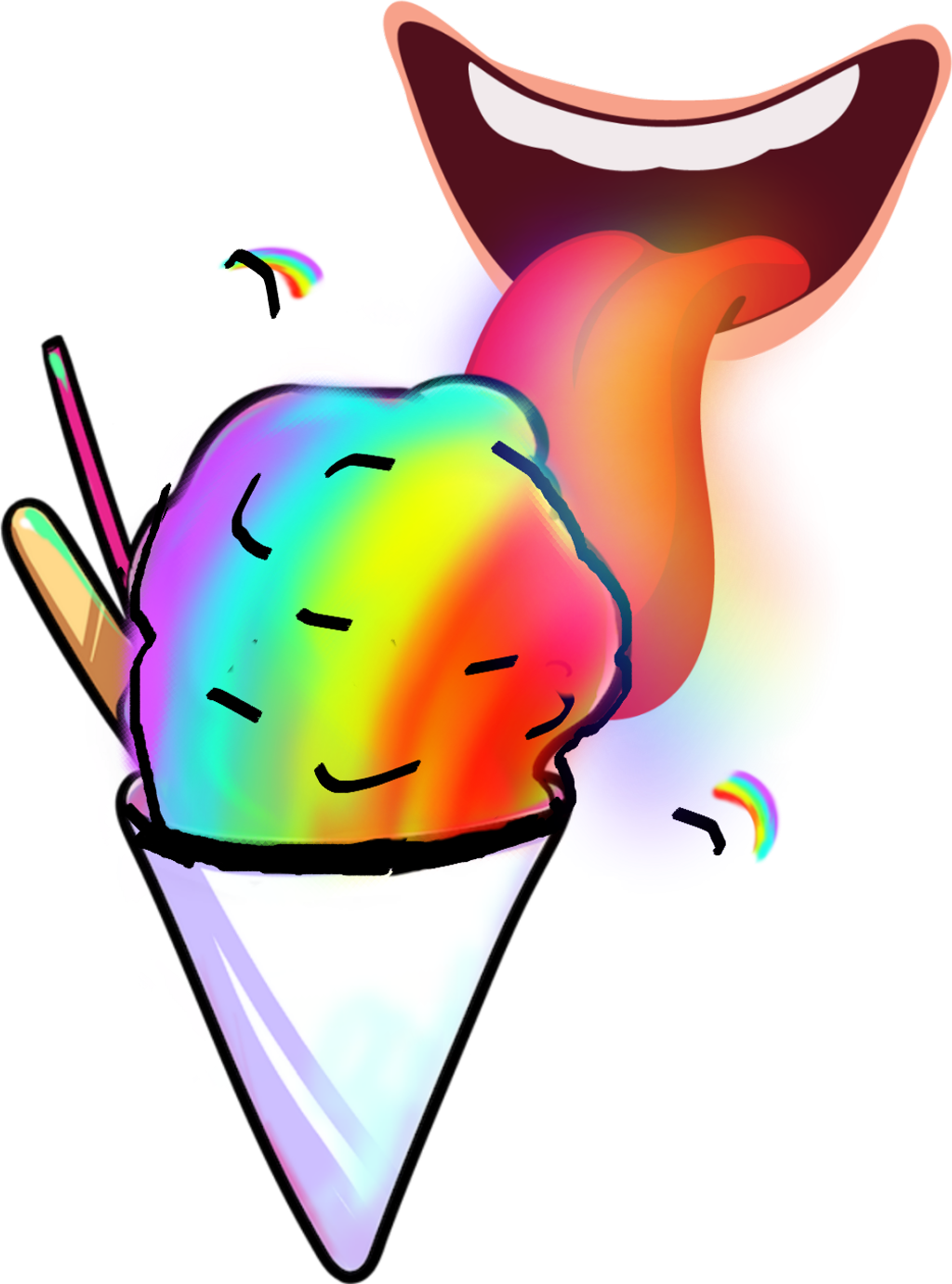 Download Snowcone Sticker Clipart (#2659947) - PinClipart