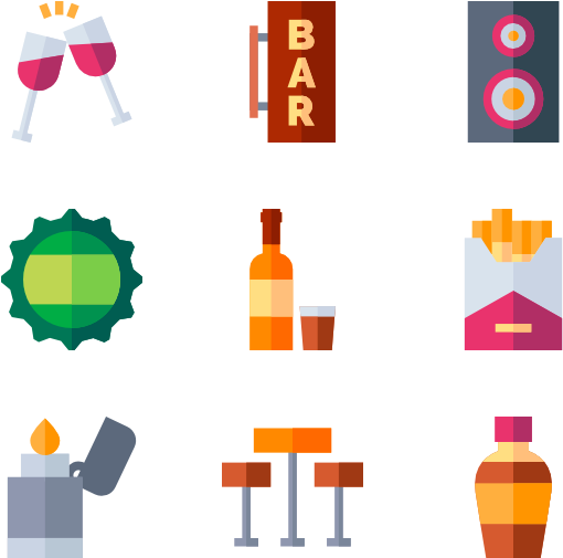 Glass Icons Free Bar Clipart - Full Size Clipart (#2662052) - PinClipart
