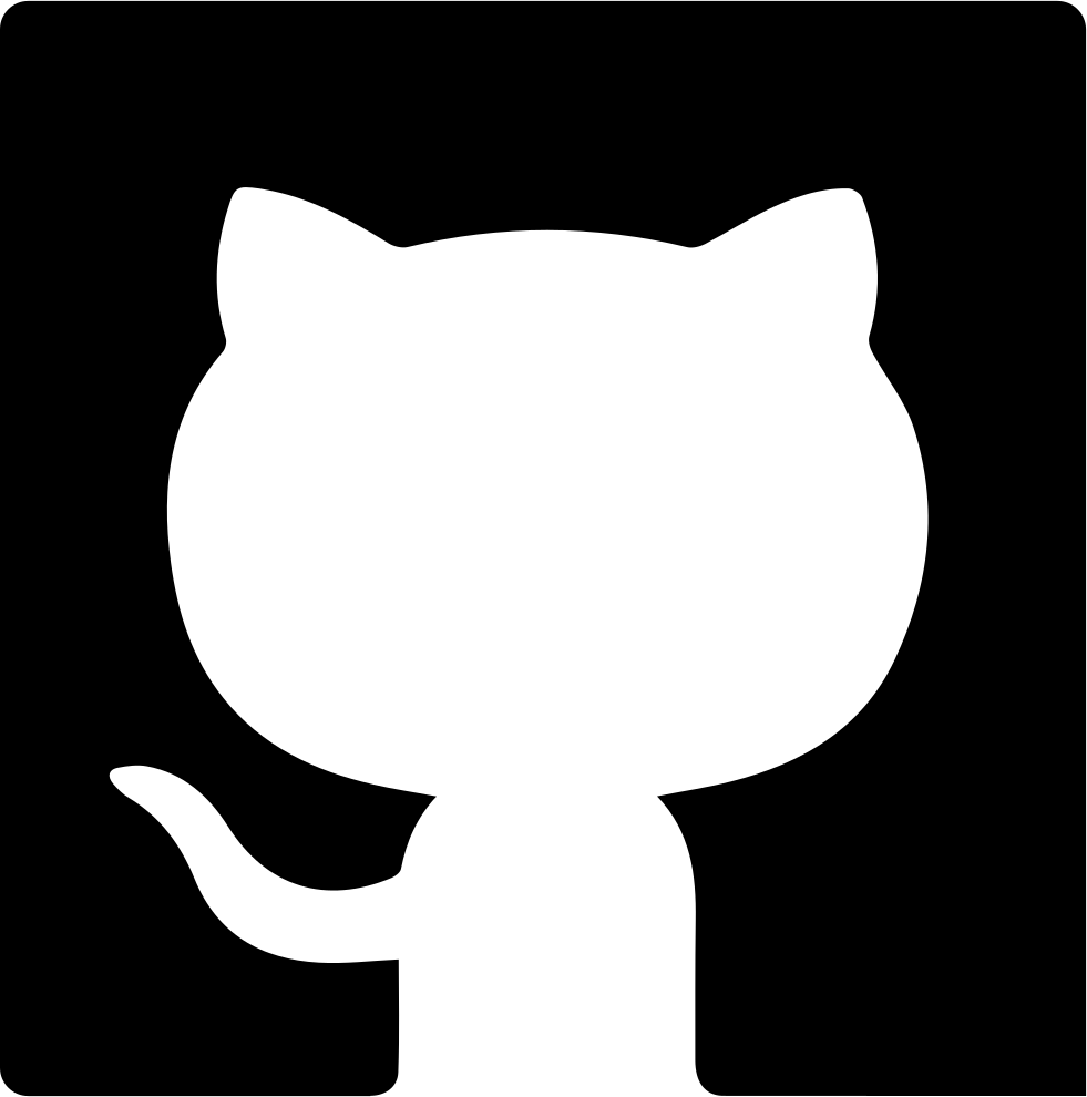 Github Logo Silhouette In A Square Comments Clipart - Full Size Clipart ...