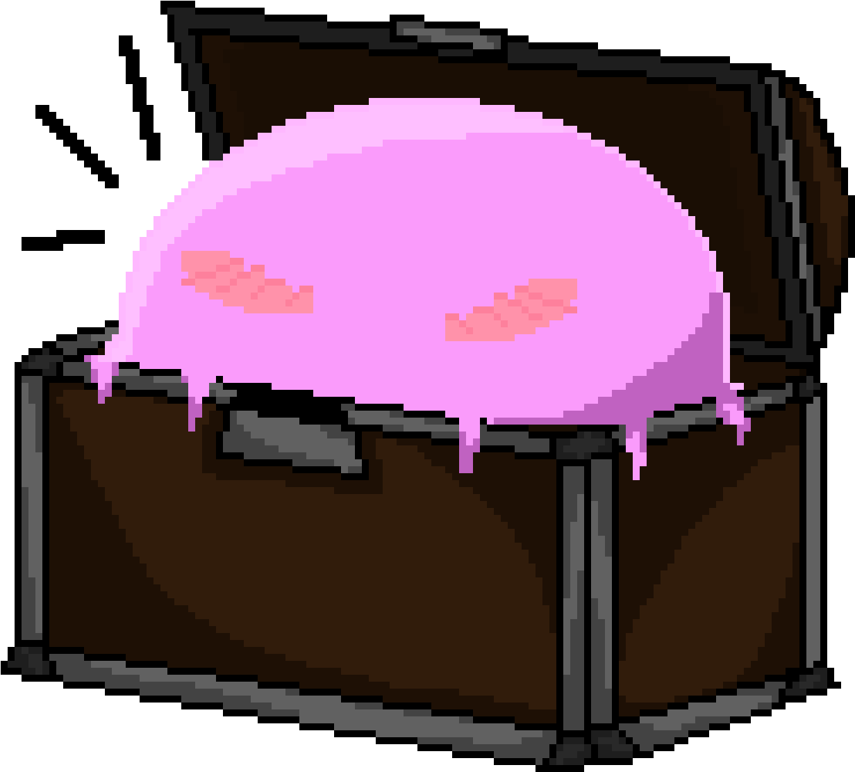 Pixel Art Pink Slime Clipart - Full Size Clipart (#2685353) - PinClipart