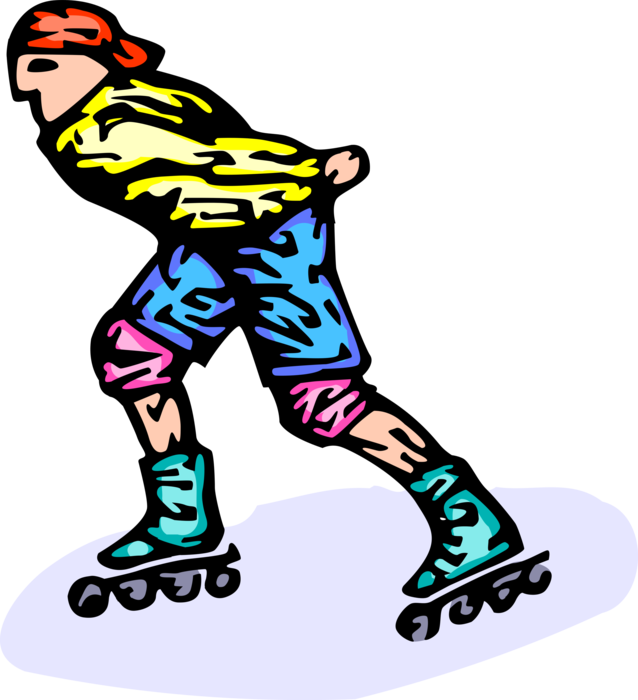 Rollerblading On Inline Image Clipart - Full Size Clipart (#2690063 ...