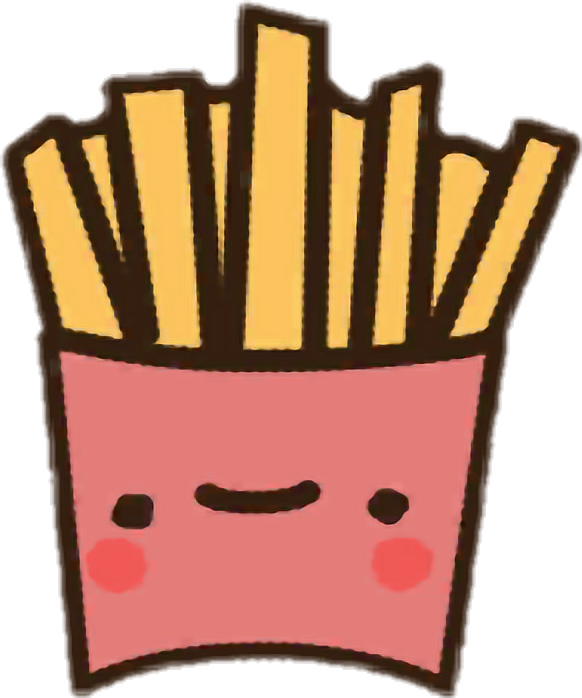 Cute Fry Sticker By Clipart - Full Size Clipart (#2694162) - PinClipart