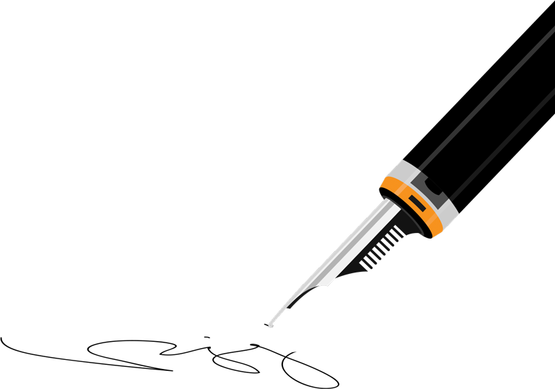 Download Contract Clipart Pen Signing - Png Download (#270767) - PinClipart