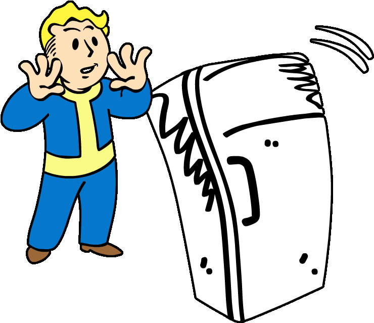 Can We Talk About The Art Of Vault Boy Fallout Clipart - Full Size ...