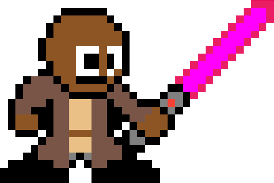 Pixel Art Luke Skywalker , Png Download Clipart - Full Size Clipart ...