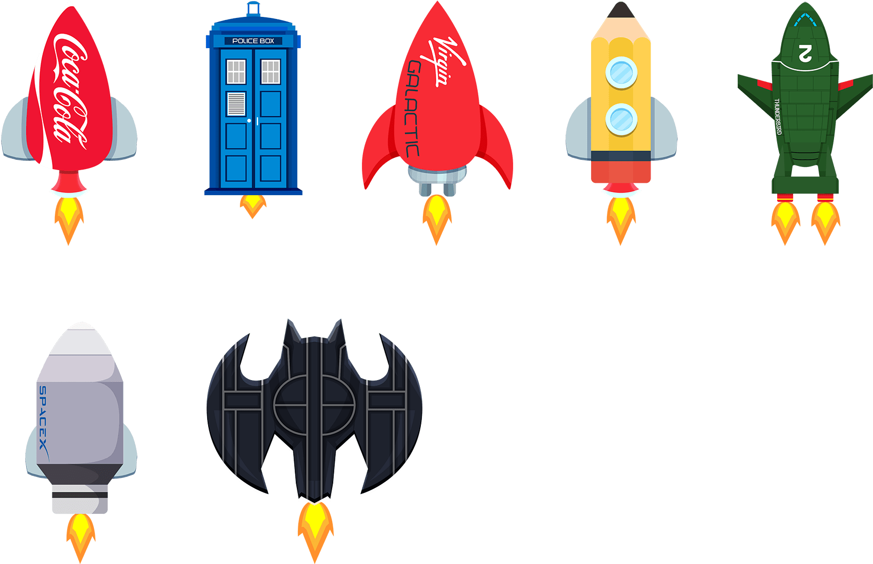Blast Off Rockets Clipart - Full Size Clipart (#2710756) - PinClipart