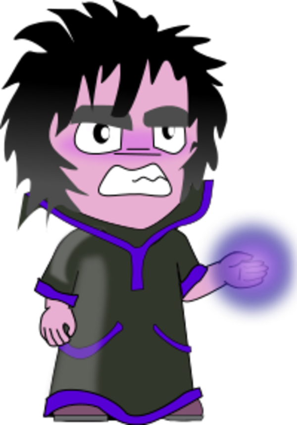 Boy Chibi Magician Sorcerer Cartoon Clipart - Full Size Clipart ...