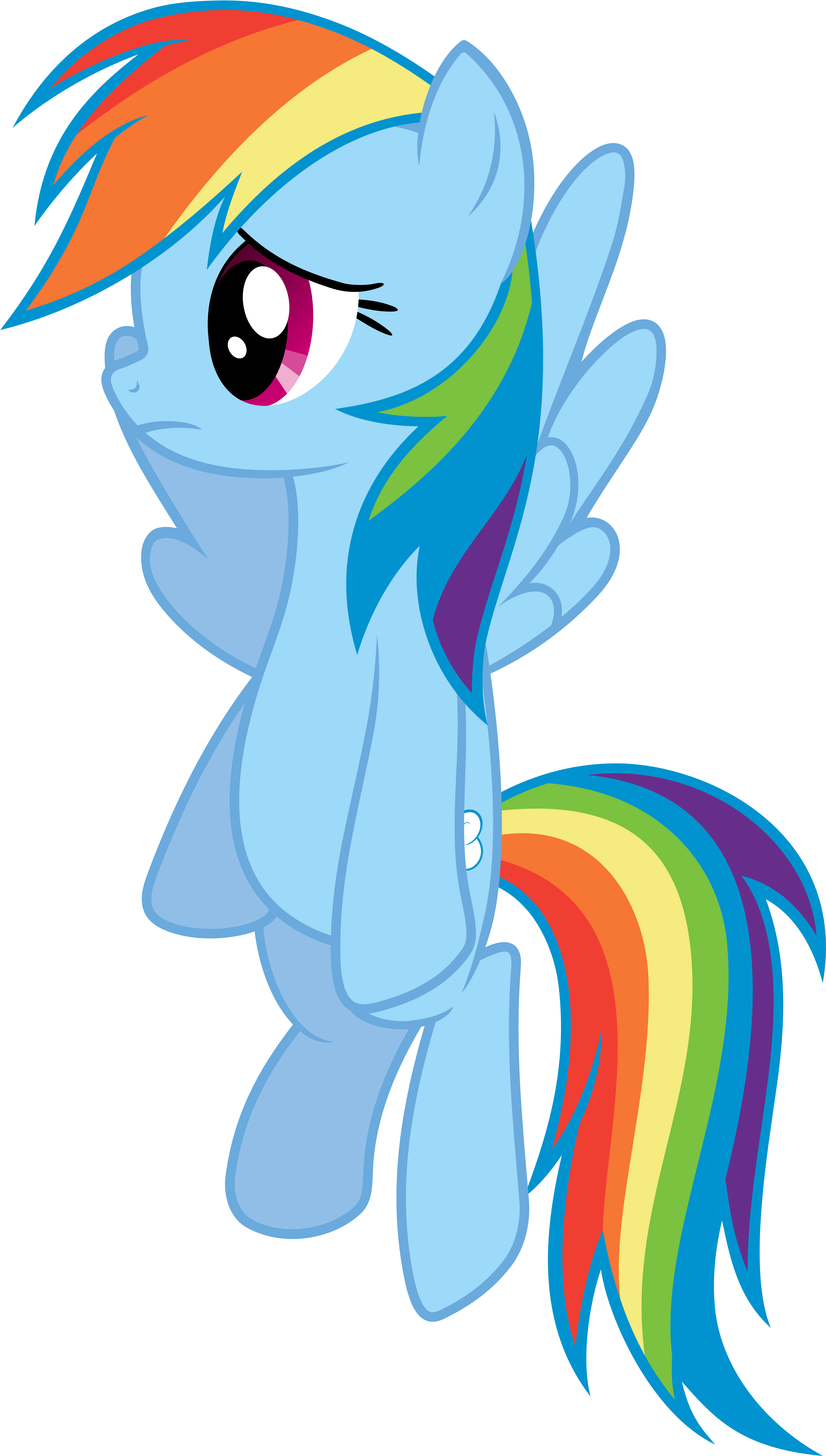 Rainbow Dash Vector Clipart - Full Size Clipart (#2712296) - PinClipart