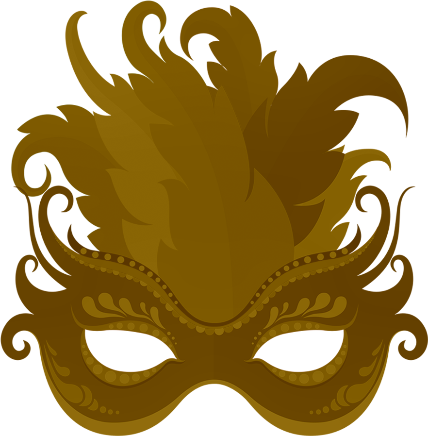 Gala Mask-gold Clipart - Full Size Clipart (#2712480) - PinClipart