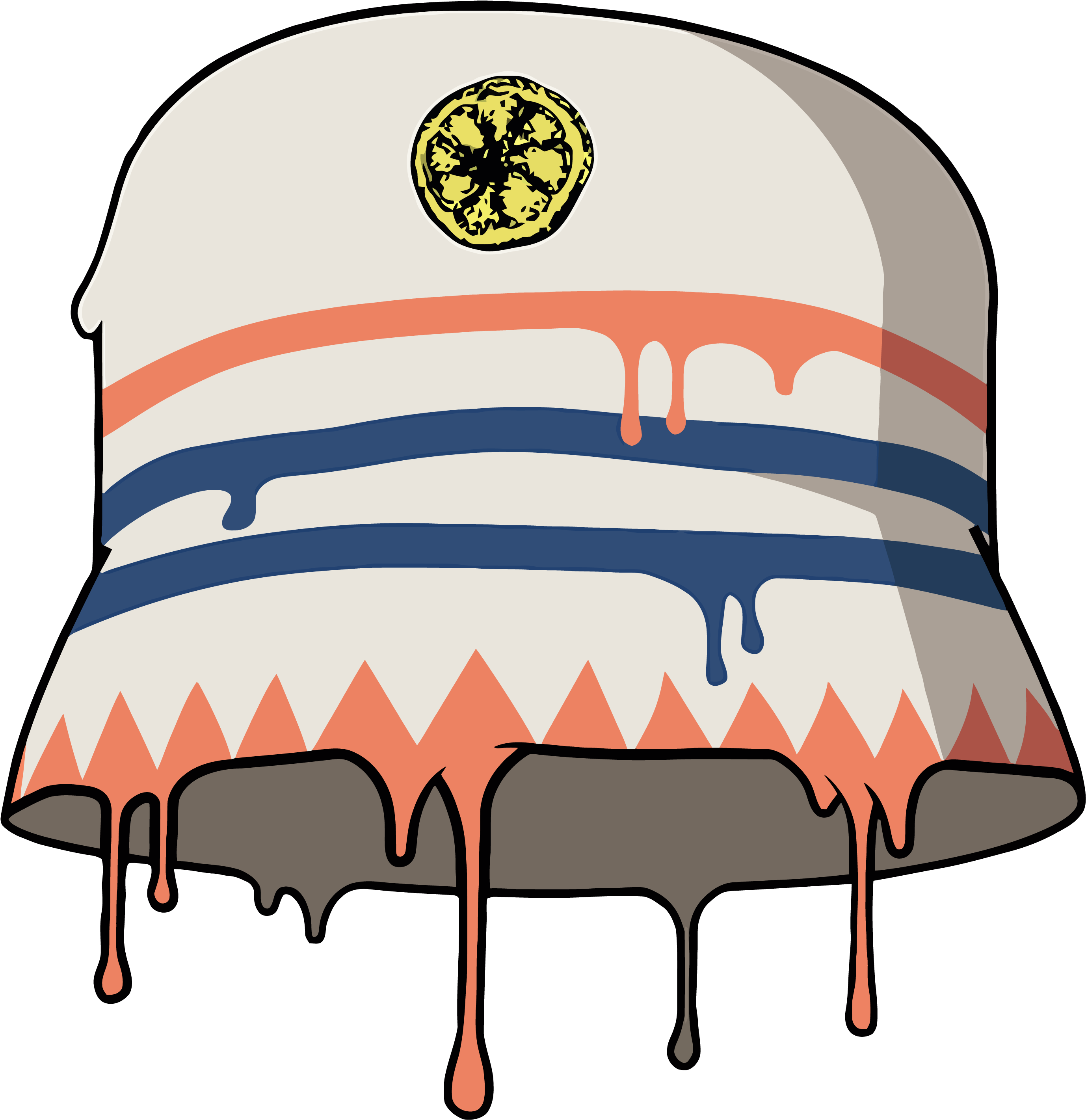 The Stone Roses Reni Dripping Paint Bucket Hat Design Clipart - Full ...