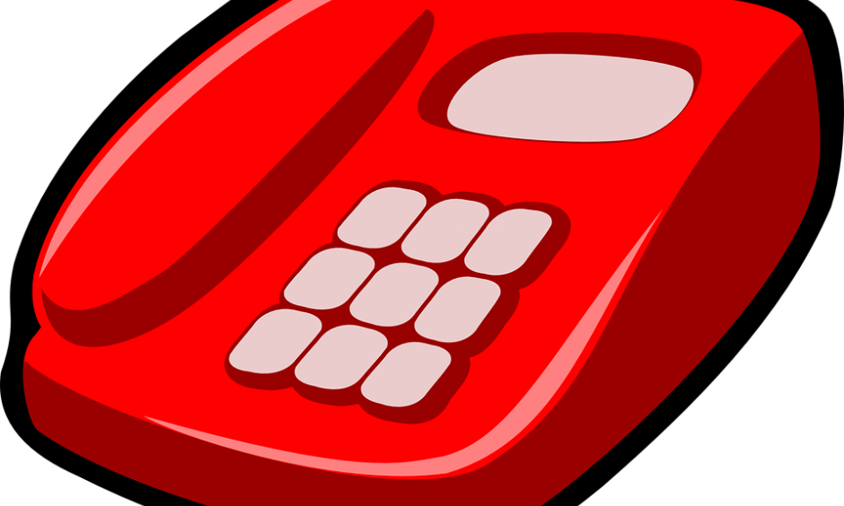 Drawing Of A Red Telephone Clipart - Full Size Clipart (#2715713 ...