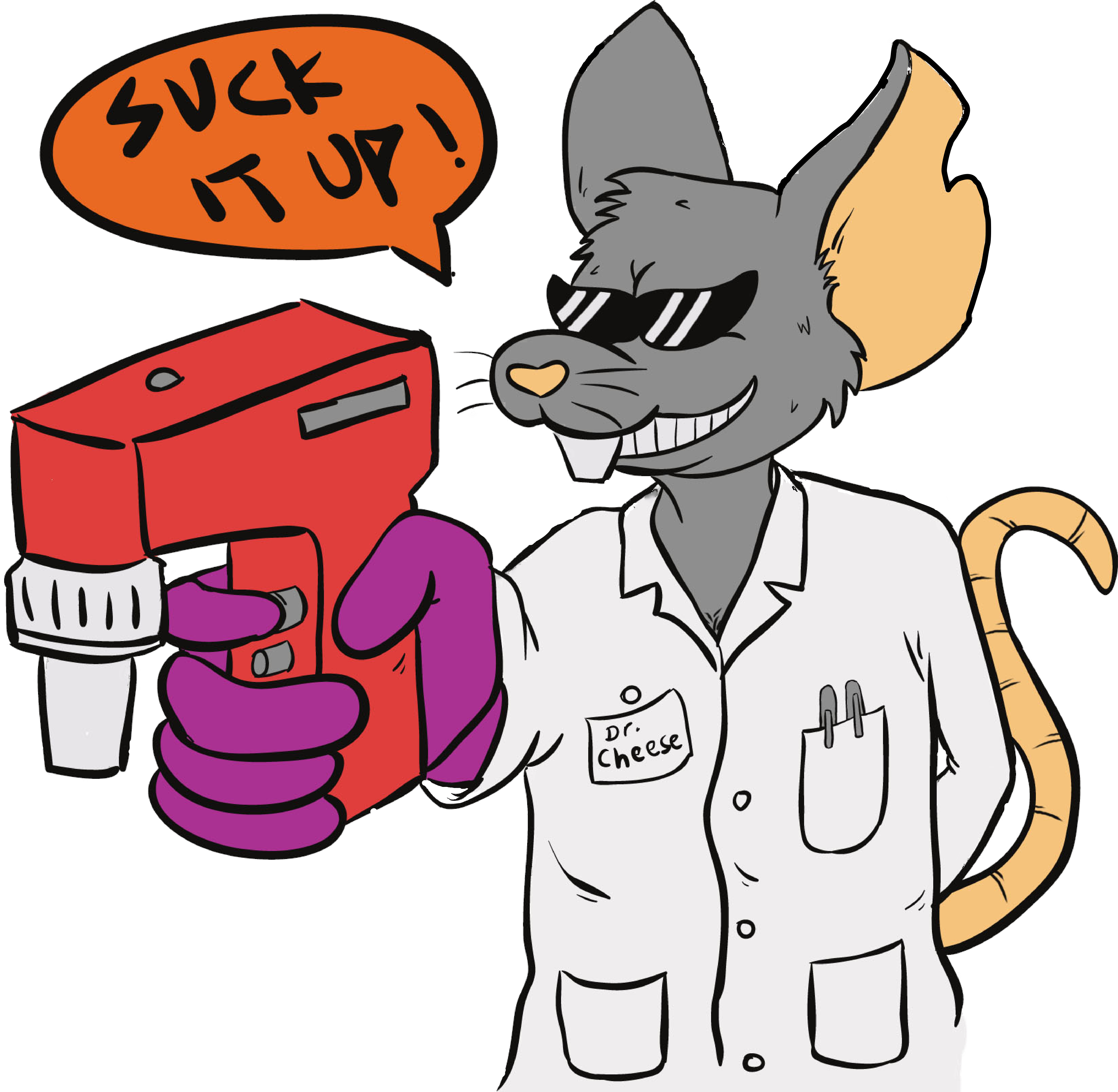 Very Cool Scientist Lab Rat Like The Guys In Pulp Fiction Clipart ...