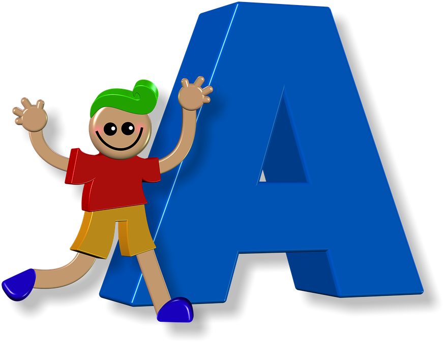 Boy, Male, Alphabet, Letters, Learning, Education Clipart - Full Size ...