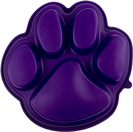 Pawprint Cake Pan By Fanpans Purple Clipart - Full Size Clipart ...
