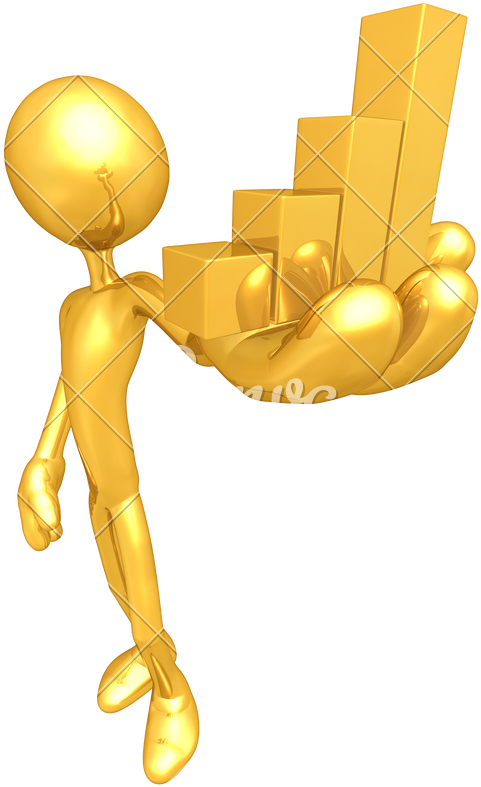 D Golden Man With Photos By Ⓒ Clipart - Full Size Clipart (#2737718 ...
