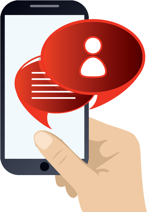 Clipart For Cell Phone Texting - Png Download - Full Size Clipart (#2741832) - PinClipart