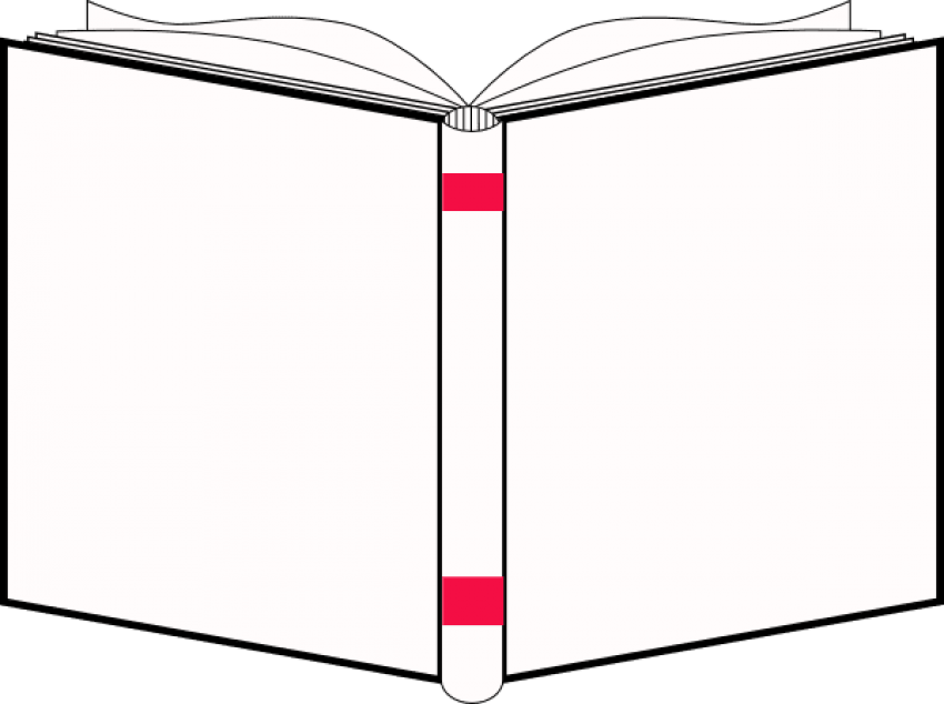 Free Png Download Open Book Coverblack And White Png Clipart - Full ...