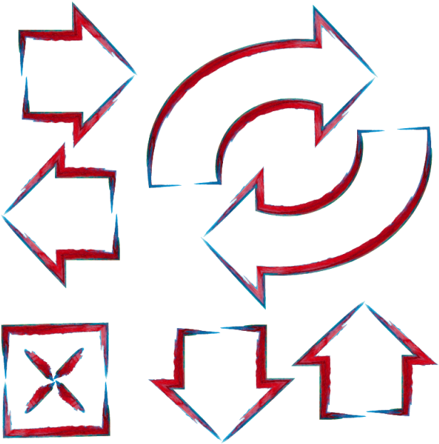 Arrow Icon Set Red Clipart - Full Size Clipart (#2747250) - PinClipart